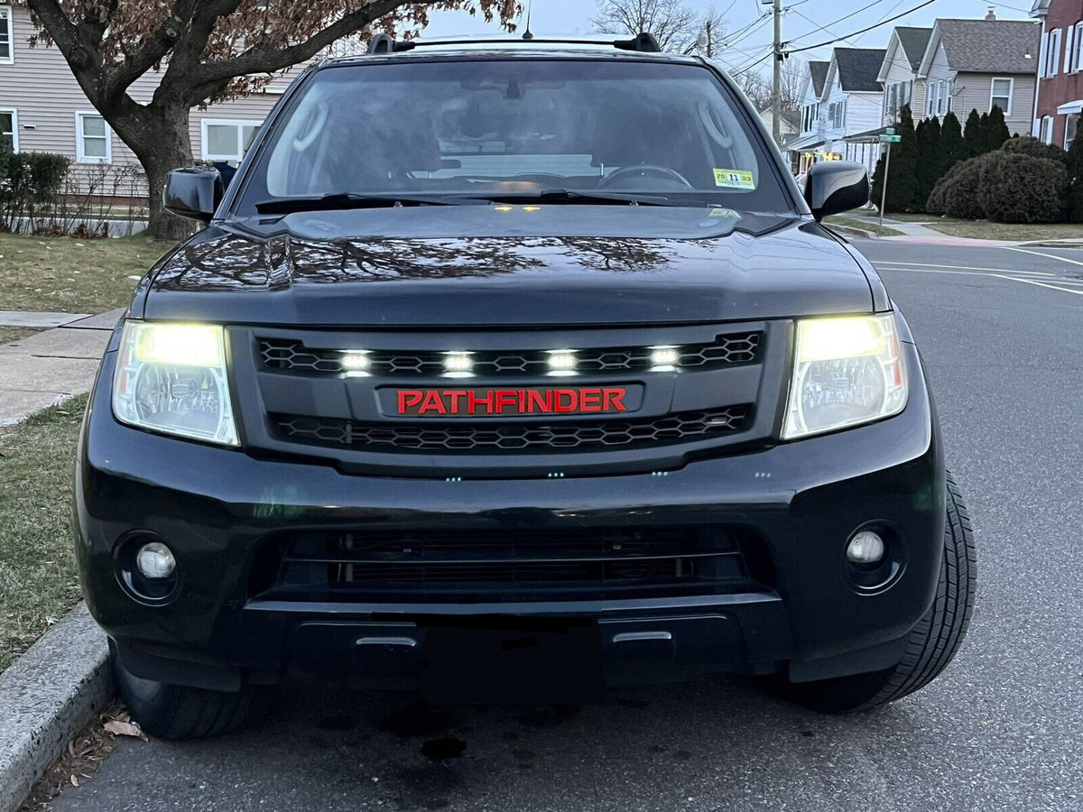 NISSAN PATHFINDER/ FACELIFT COMPLETE V2 GRILL 2010-2015 RED VERSION ...